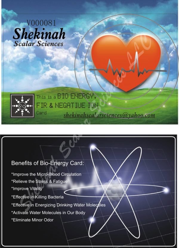 Bio Energy Card (Classic Design) – 2,500 Ions/Cm3 - Shekinah Scalar ...